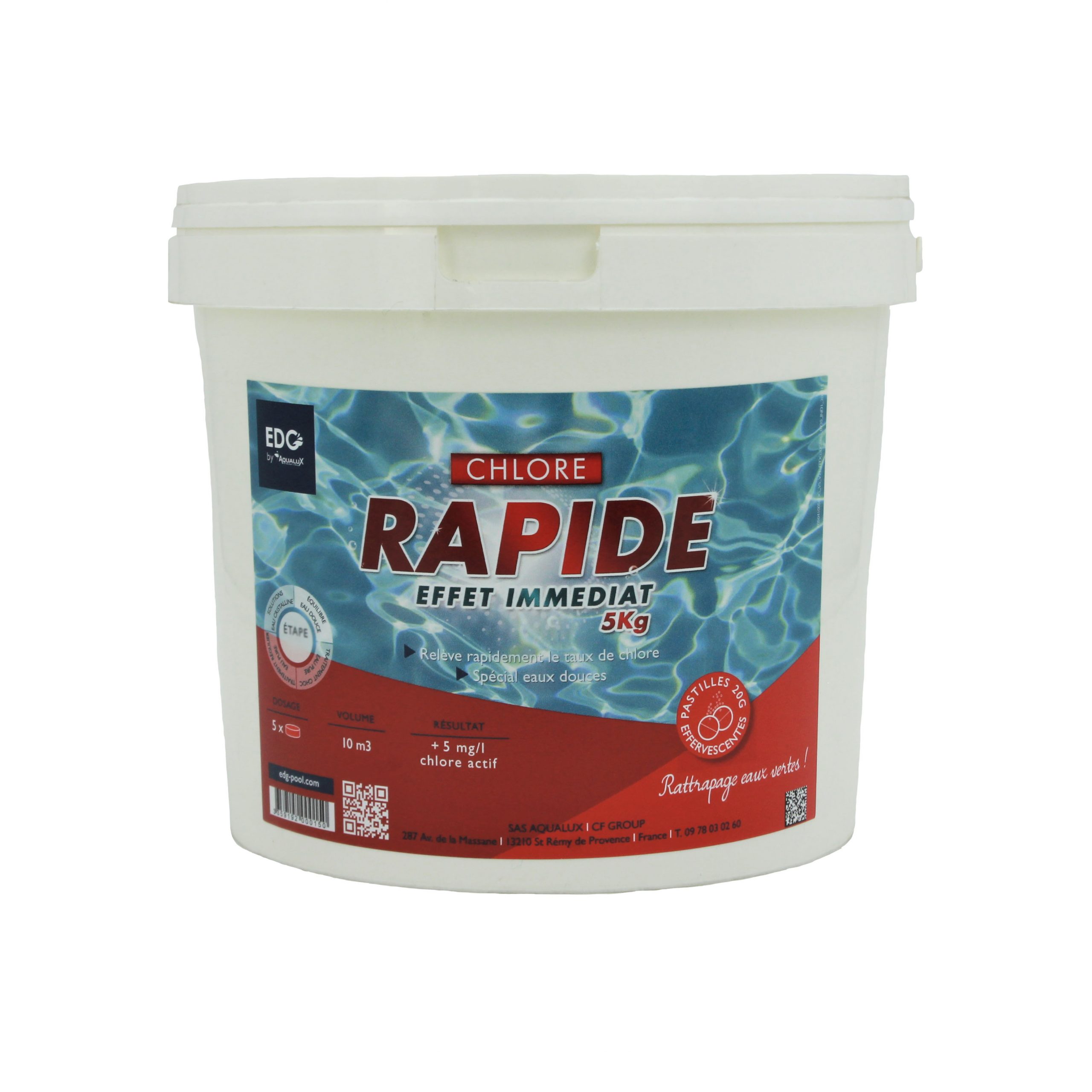 Chlore Rapide Pastilles de 20 gr - EDG By AQUALUX
